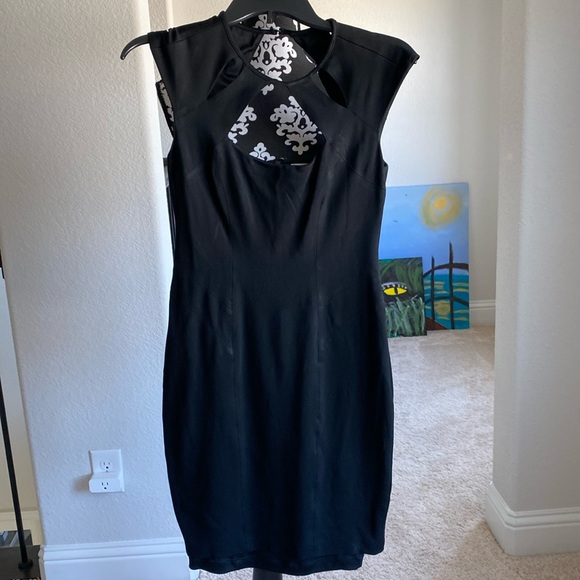 Cache | Dresses | Cache Black Cocktail Dress | Poshmark